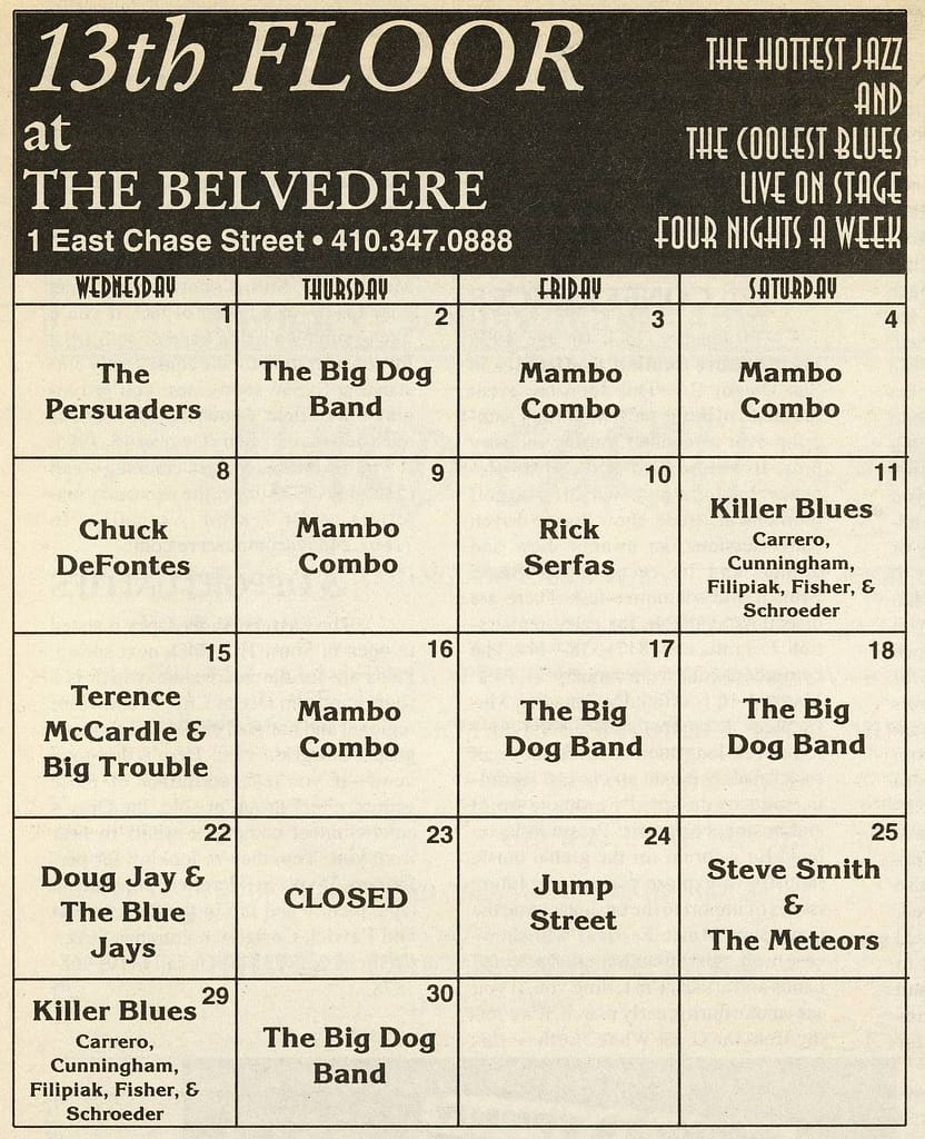 Belvedere 13th Floor – Baltimore Entertainment Archive